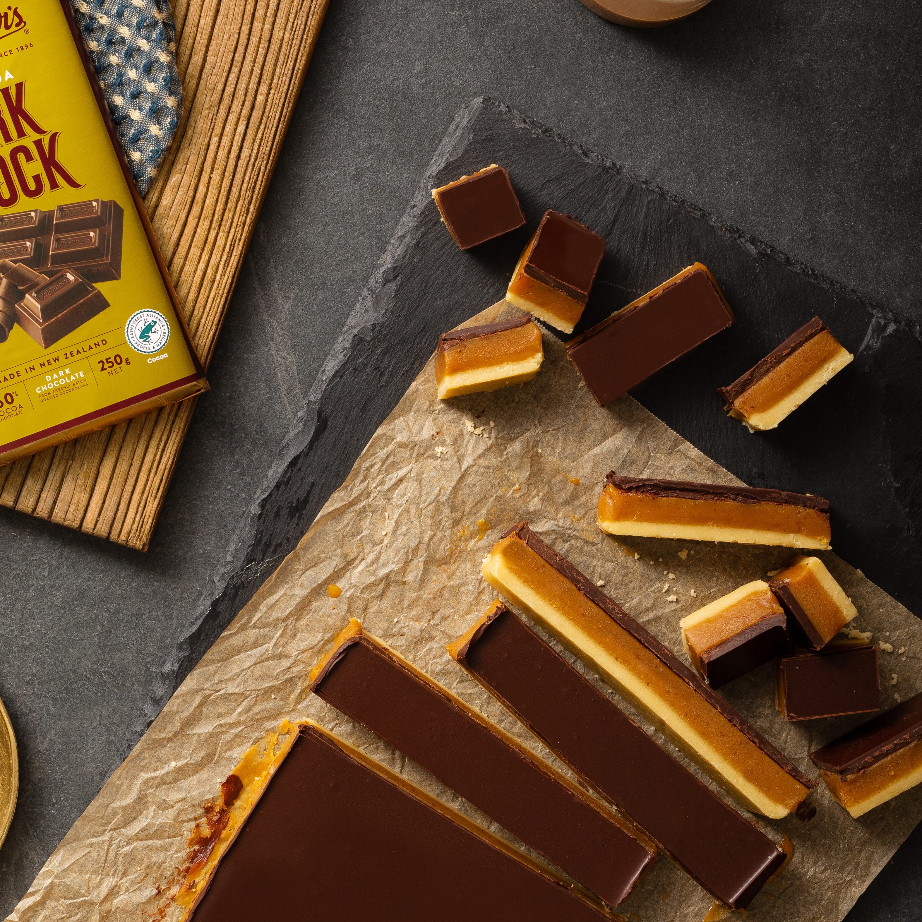 Chocolate Caramel Slice Dark Chocolate Caramel Slice — Everyday